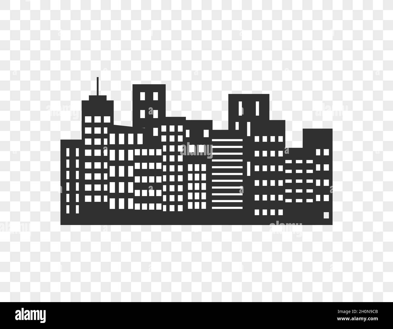 Vector illustration. City landscape view flat Stock Vector Image & Art ...