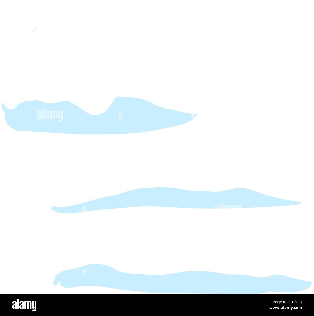 set of snow drift vector illustration clipart flat style Stock Vector ...