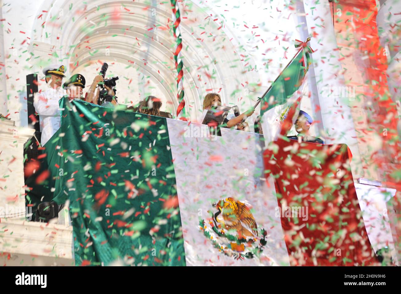 Scream of Independence of Mexico on September 15, 2015 at the ...