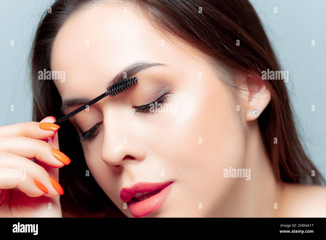 Combed eyebrows hi-res stock photography and images - Alamy