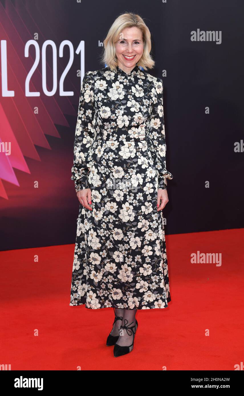 October 13th, 2021, London, UK. Sally Phillips arriving at The Lost ...