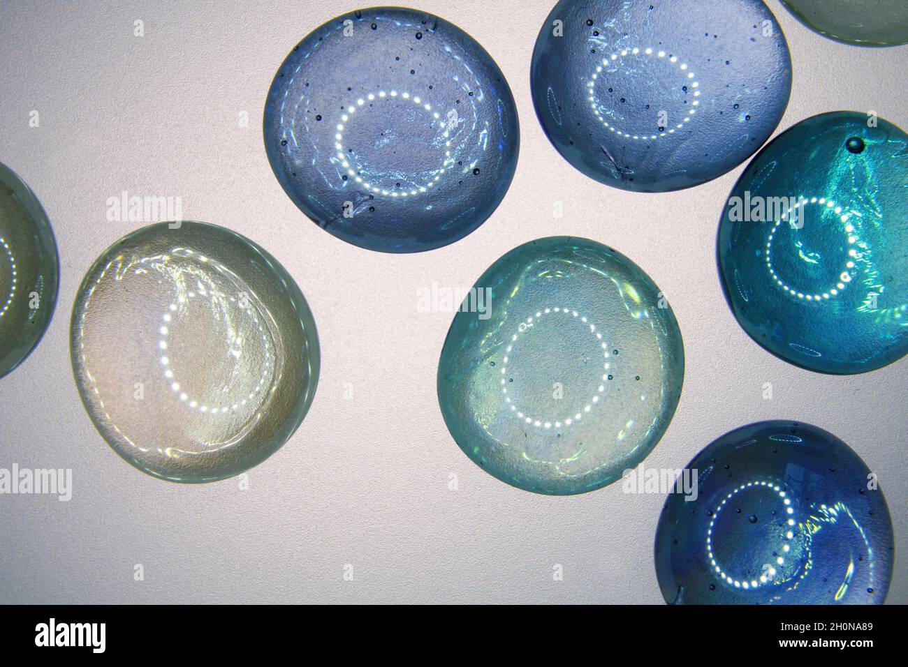 background from multi-colored glass spheres with backlight Stock Photo ...