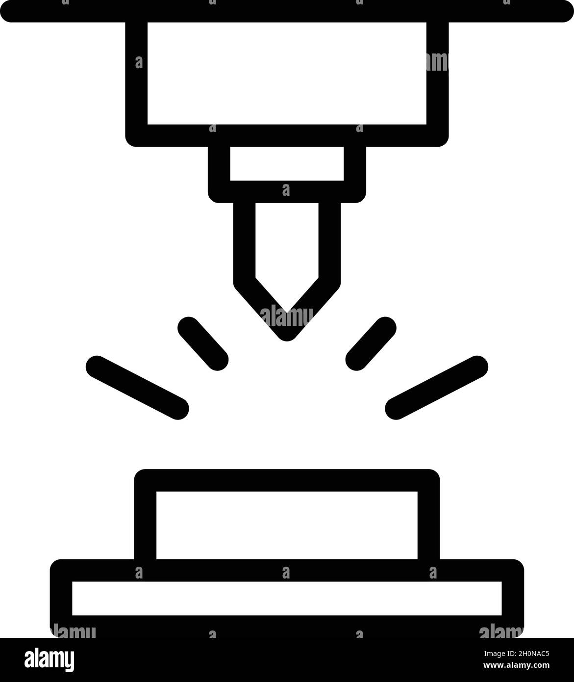 Workshop Cnc Machine Icon Outline Vector Work Equipment Work Tool Stock Vector Image And Art Alamy