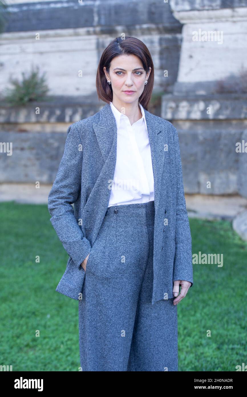 Rome, Italy. 13th Oct, 2021. Italian actress Barbara Ronchi attends the ...