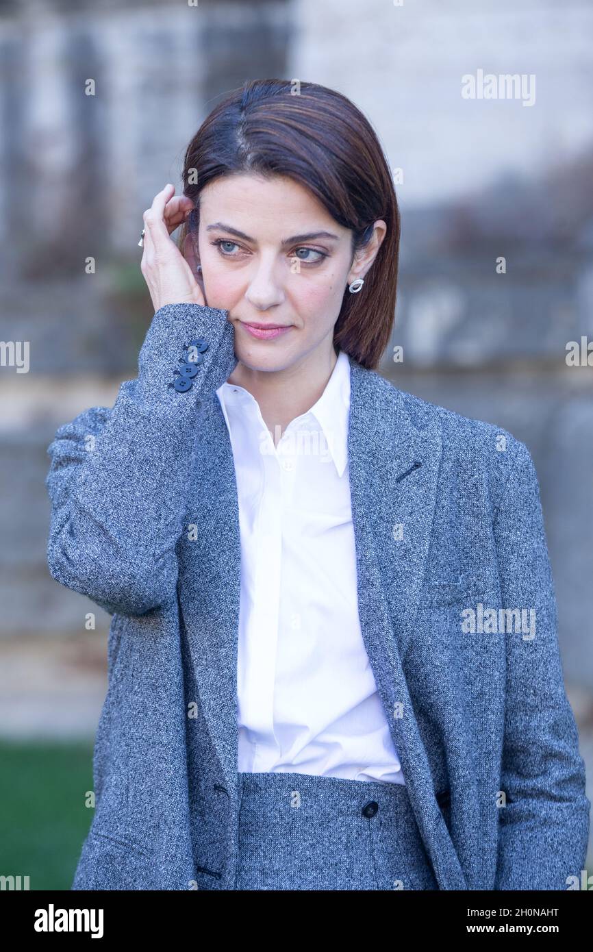 Rome, Italy. 13th Oct, 2021. Italian actress Barbara Ronchi attends the ...