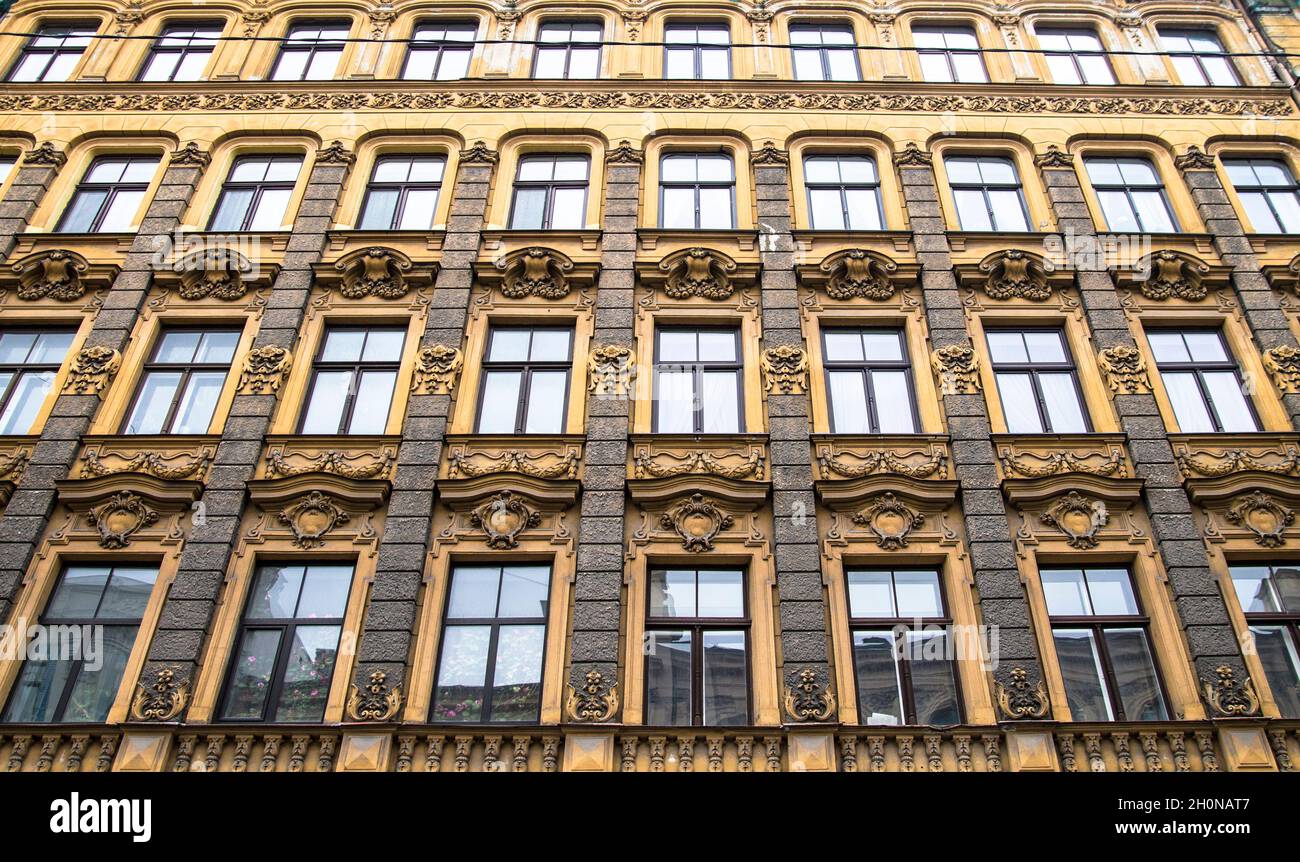 Abstract geometric background. city buildings and facades Stock Photo ...