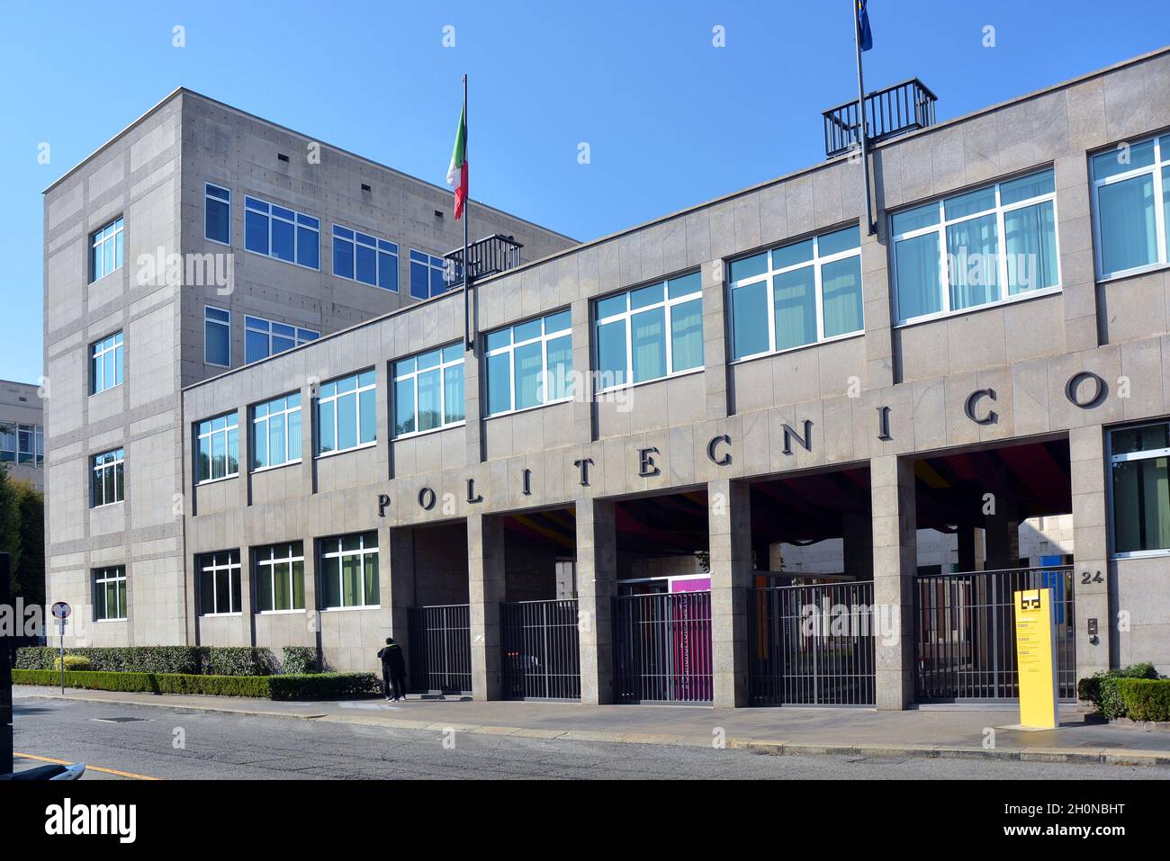 Turin, Piedmont, Italy -10-10-2021- view of the Polytechnic of Turin ...