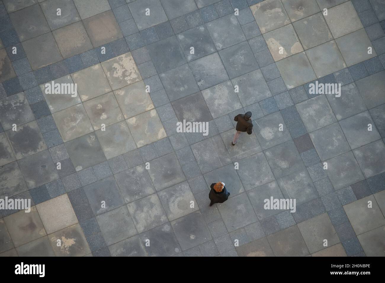View of the people on the street from above Stock Photo - Alamy