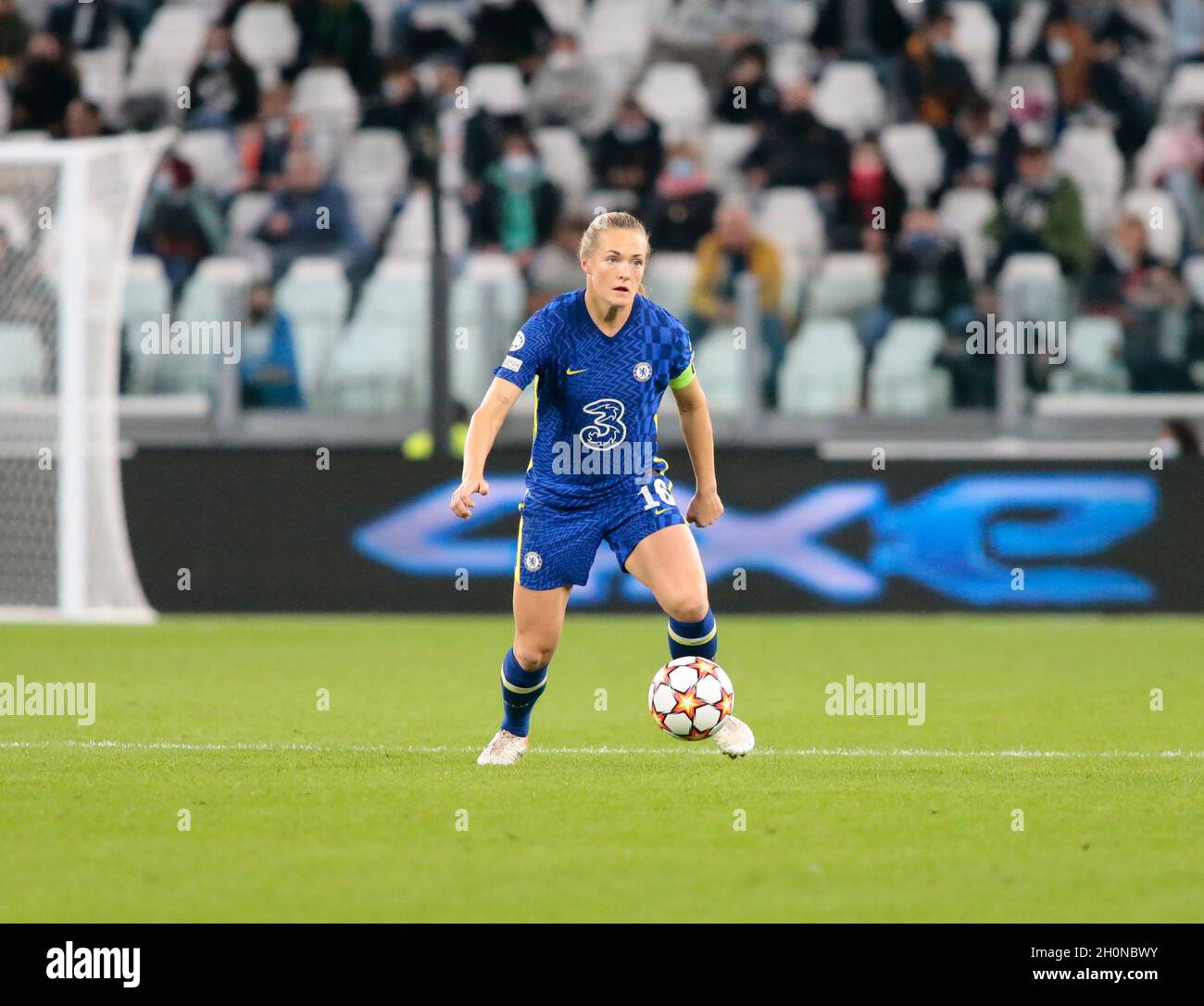 Turin, Italy, October 13, 2021, Magdalena Eriksson of Chelsea FC Women ...