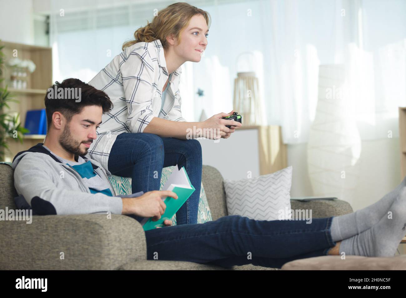 happy couple spending time together Stock Photo - Alamy
