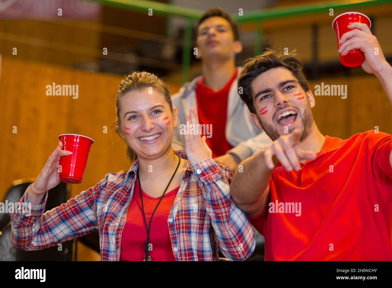 Excited soccer fans hi-res stock photography and images - Alamy