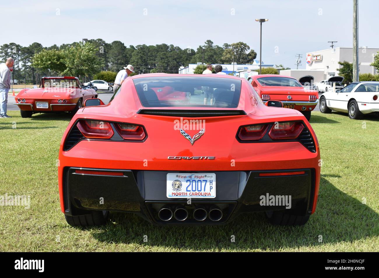 A 2019 Chevrolet Corvette Coupe on display at a Car Show Stock Photo ...