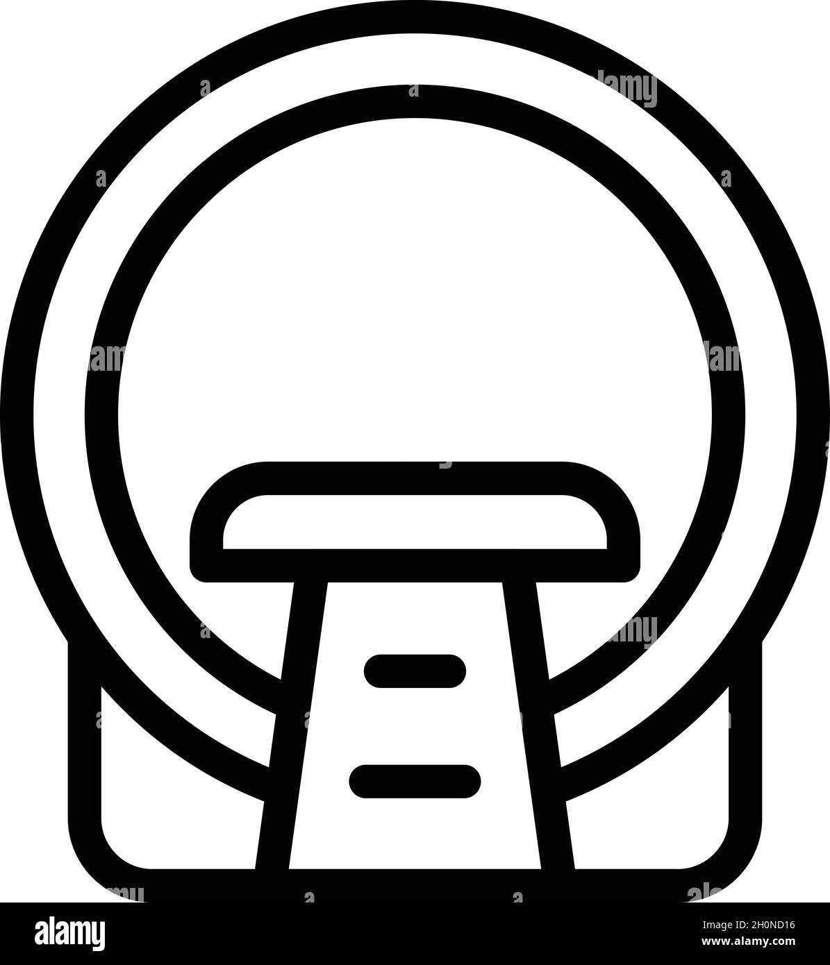 Ct scan icon outline vector. Magnetic resonance. Medical mri Stock ...