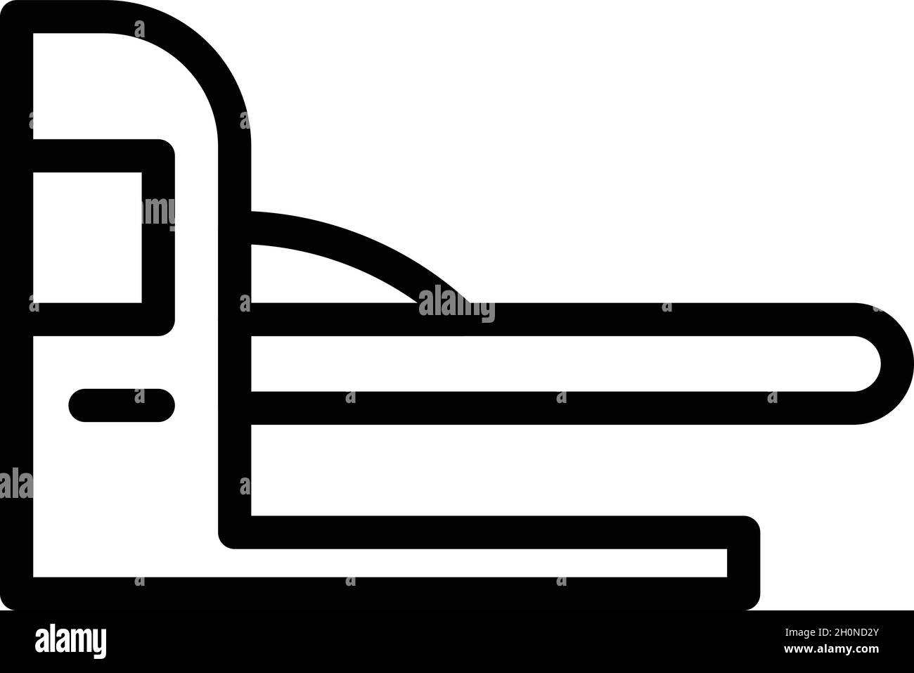 Mri scanner icon outline vector. Magnetic resonance. Ct scan Stock ...