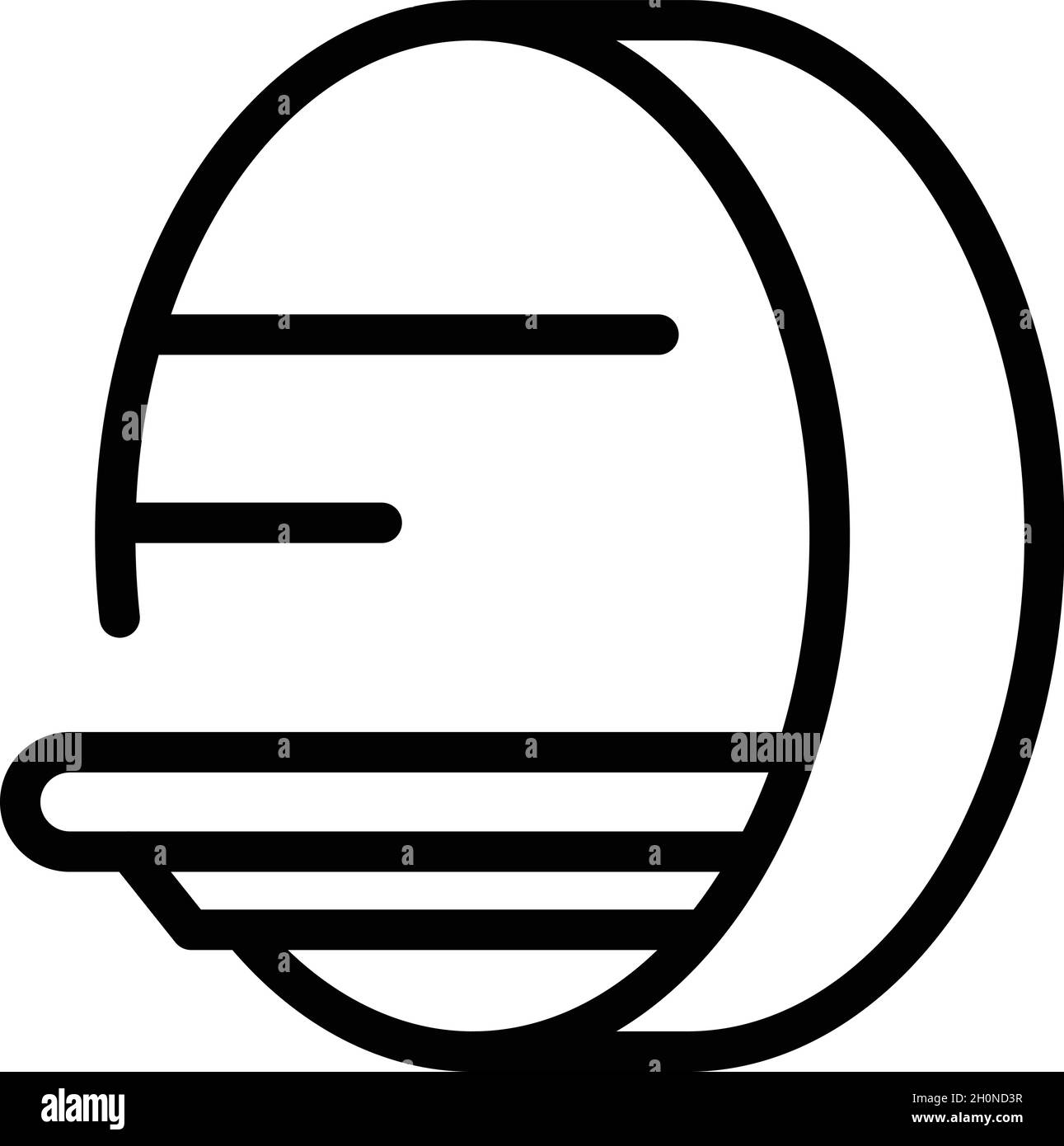 Mri machine icon outline vector. Magnetic resonance. Medical scanner ...