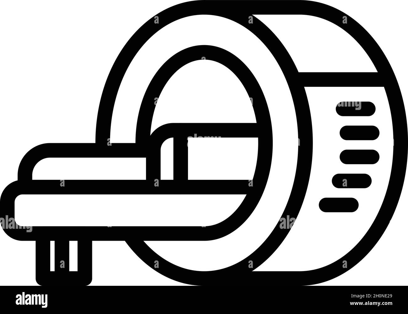 Mri template icon outline vector. Magnetic resonance. Medical scan ...