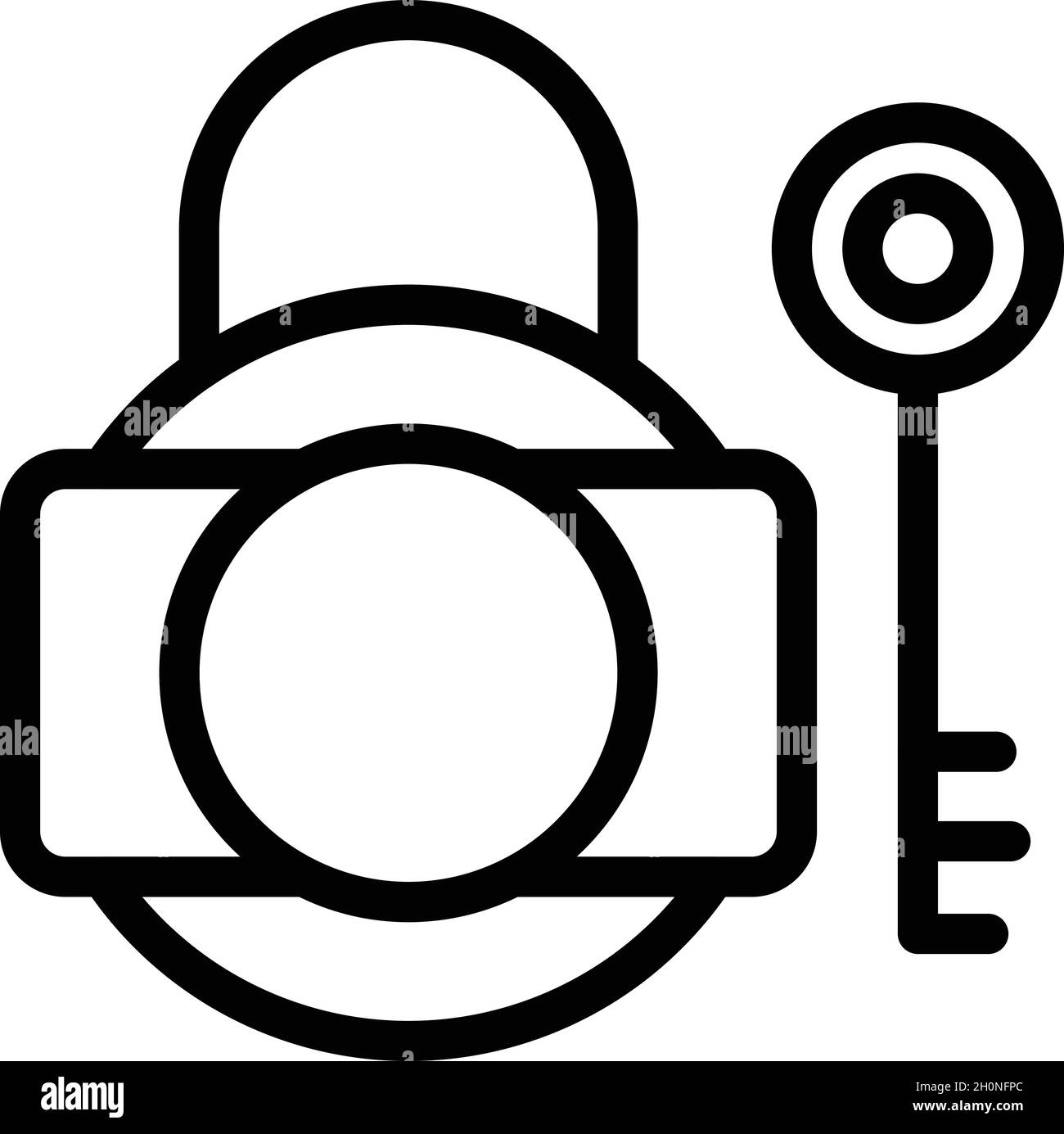 Leadership key icon outline vector. Corporate teamwork. Success job ...