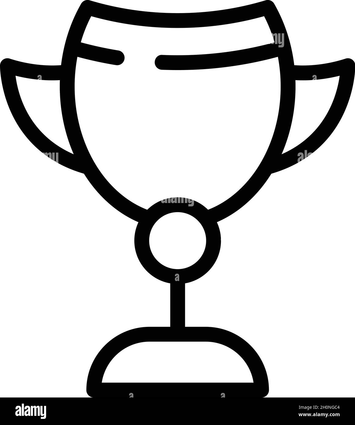 Business gold cup icon outline vector. Winner award. Win prize Stock ...