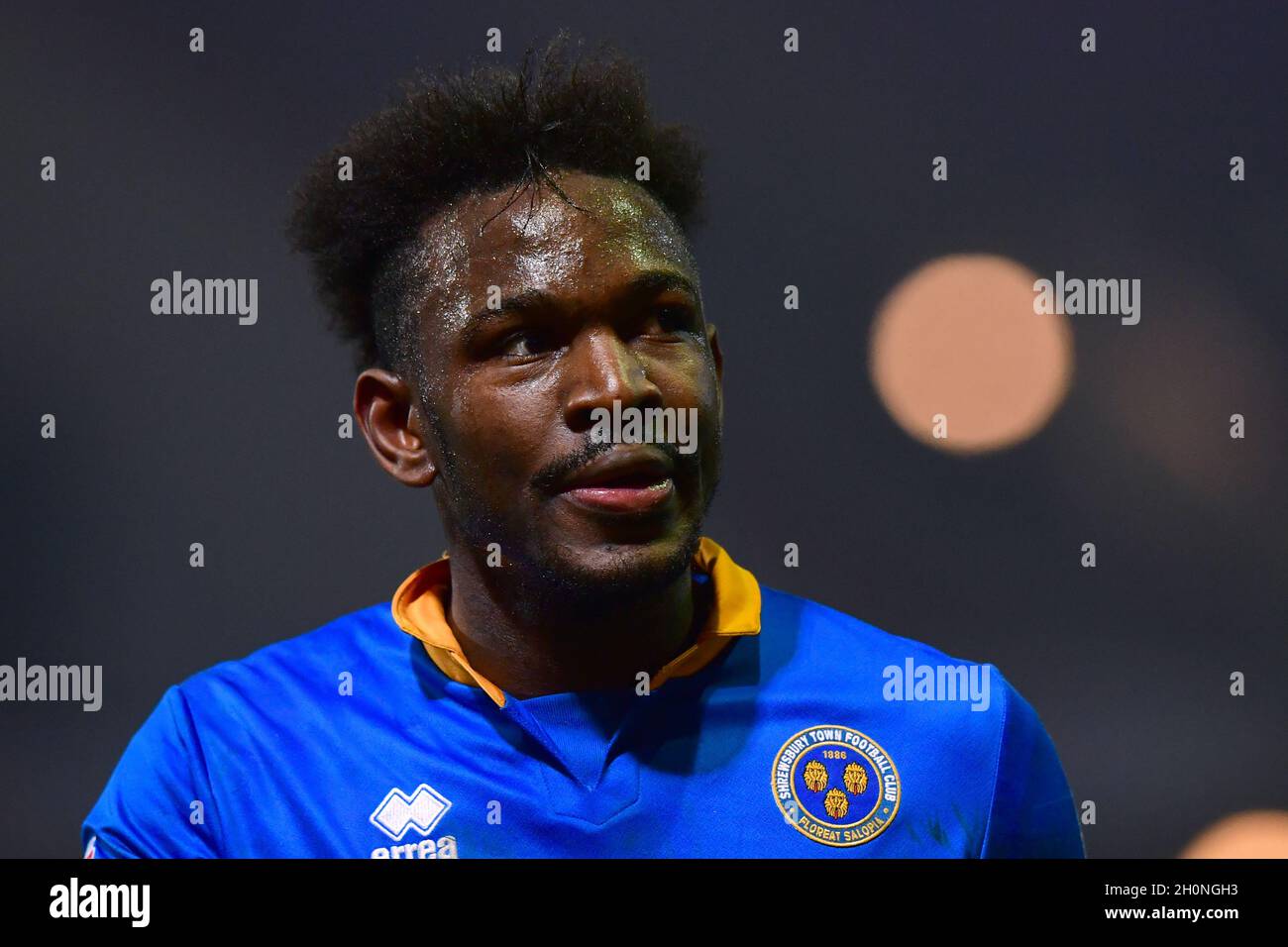 Shrewsbury Town’s Aristote Nsiala Stock Photo - Alamy