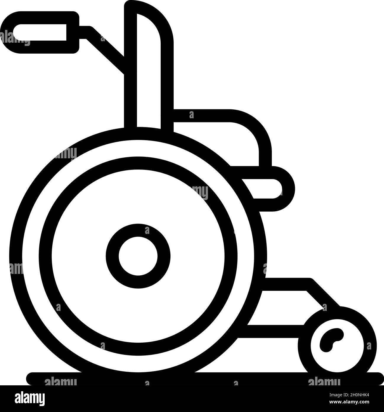 Wheelchair icon outline vector. Handicap person. People disable Stock ...