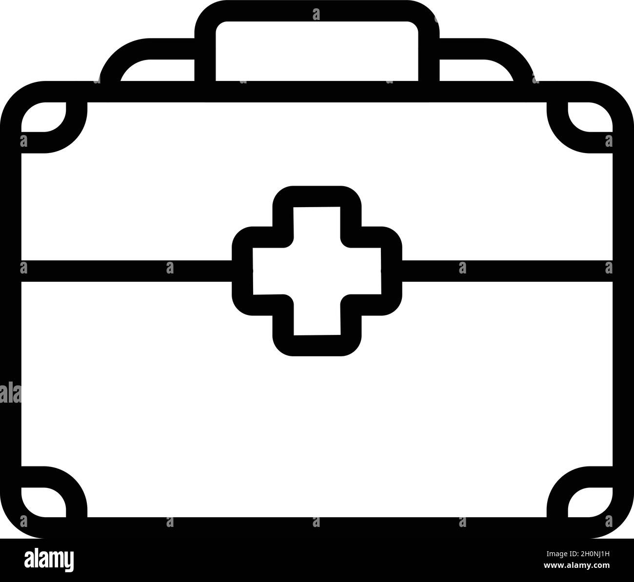 Hospital first aid kit icon outline vector. Emergency box. Health bag ...