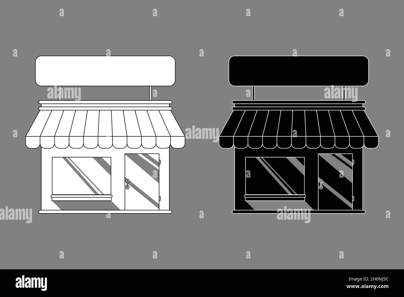 Black and white window Stock Vector Images - Alamy