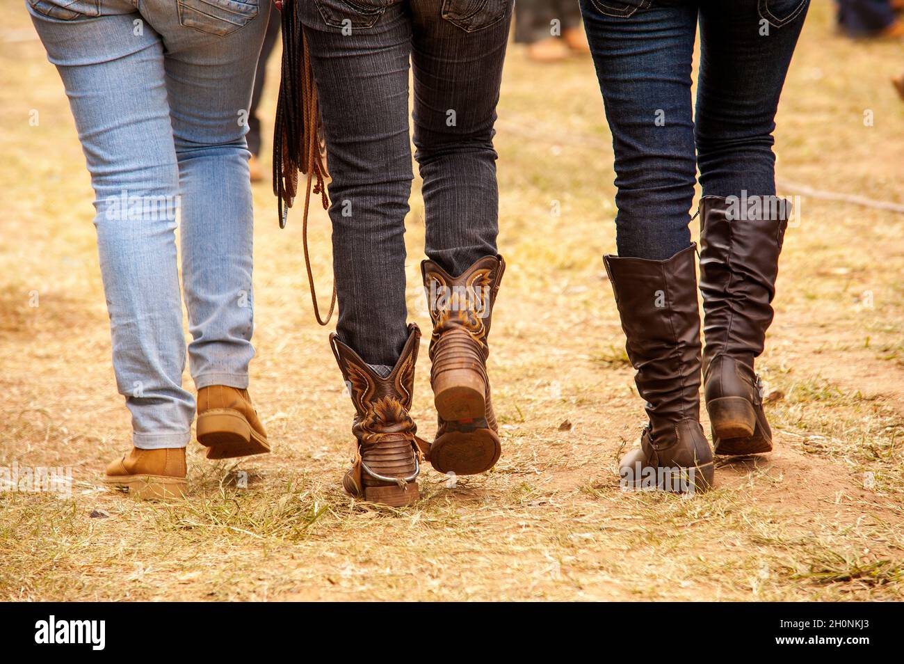 Shoes style on a Rodeo, a traditional event in Bonito, Mato Grosso do ...