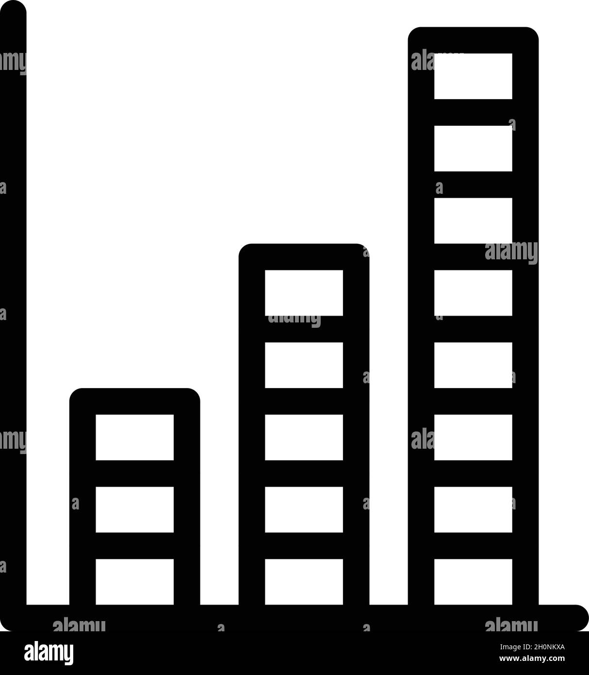 Satisfaction level graph icon outline vector. Customer feedback. Mood ...