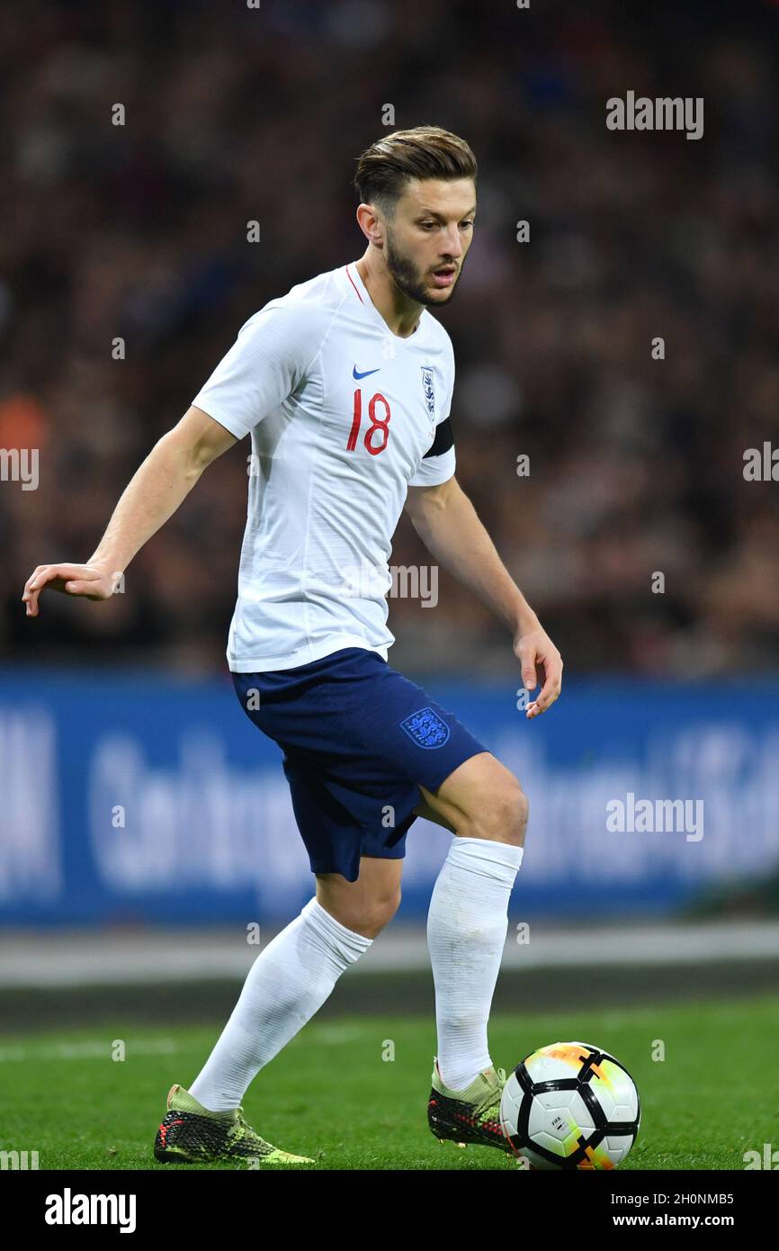England’s Adam Lallana in action Stock Photo - Alamy