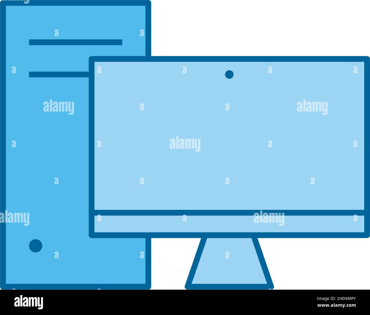 Desktop computer line fill hi-res stock photography and images - Alamy