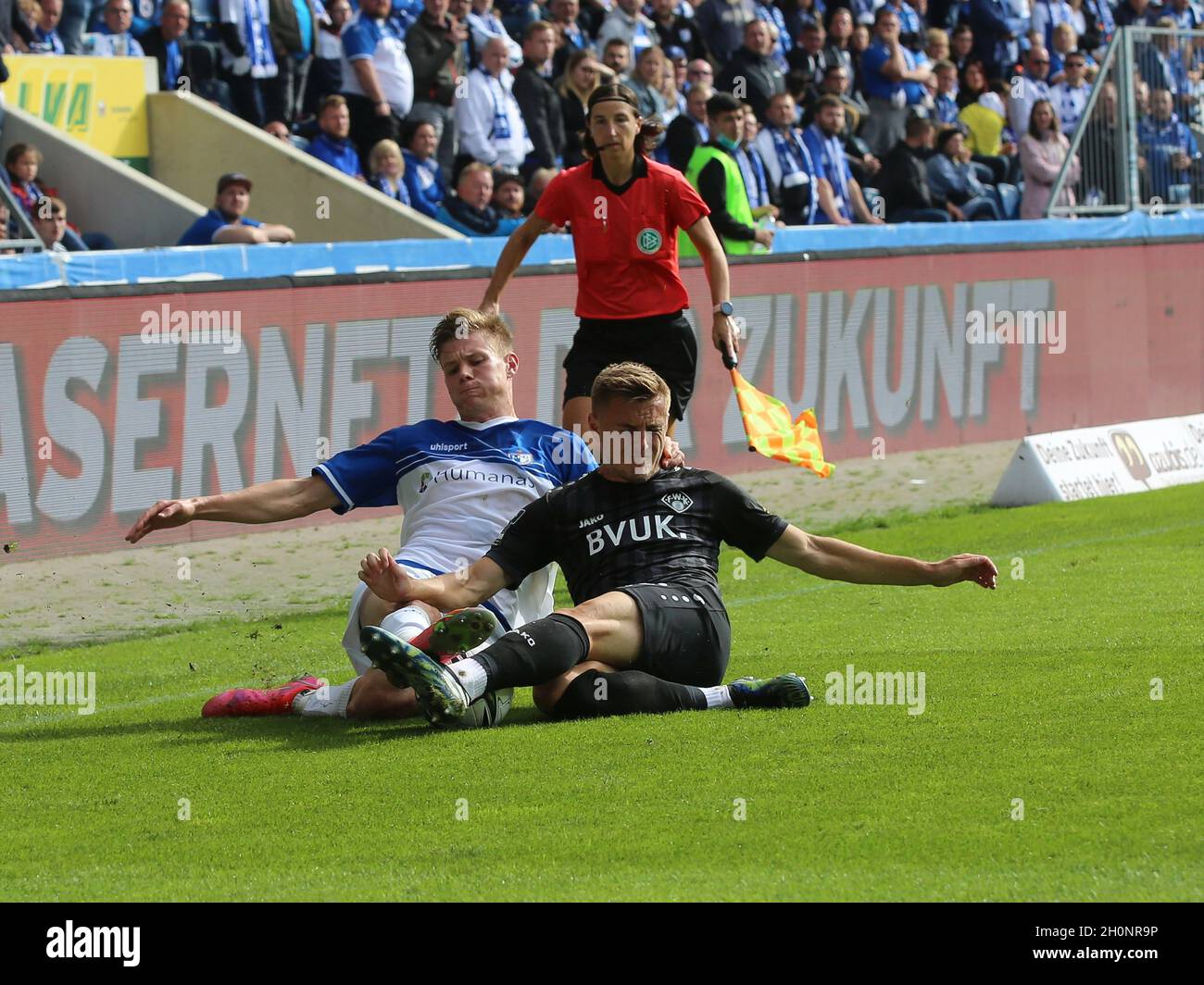 Duel Between Alexander Lungwitz FC Würzburger Kickers And Luca Schuler ...