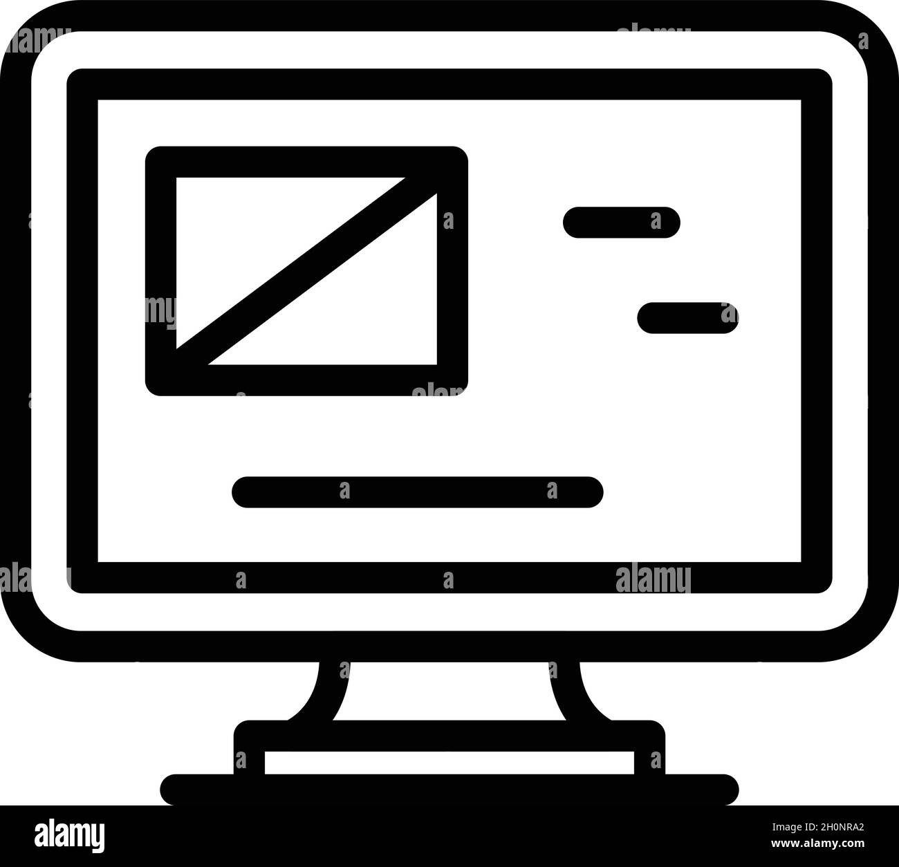 Cms digital brand icon outline vector. Code design. Web development ...