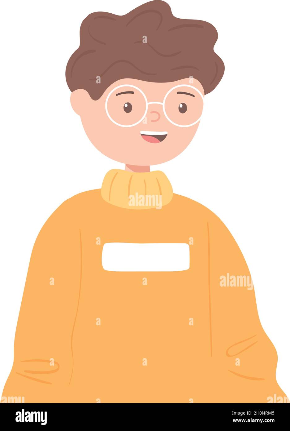 boy wearing eyeglasses Stock Vector Image & Art - Alamy