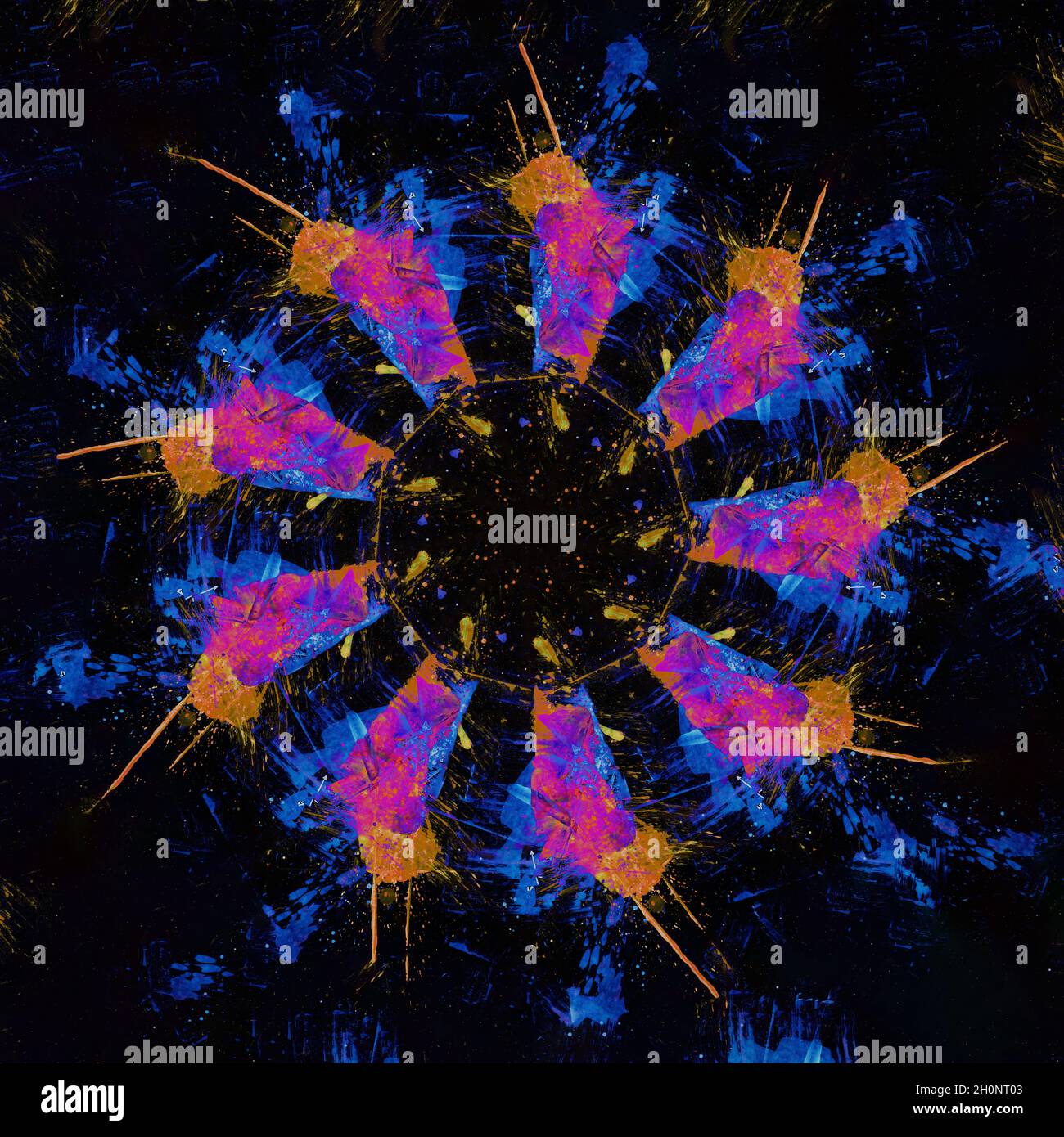 STP Screen Transfer Process - 445 - Arbitrary Squences 25 Mandala Stock ...