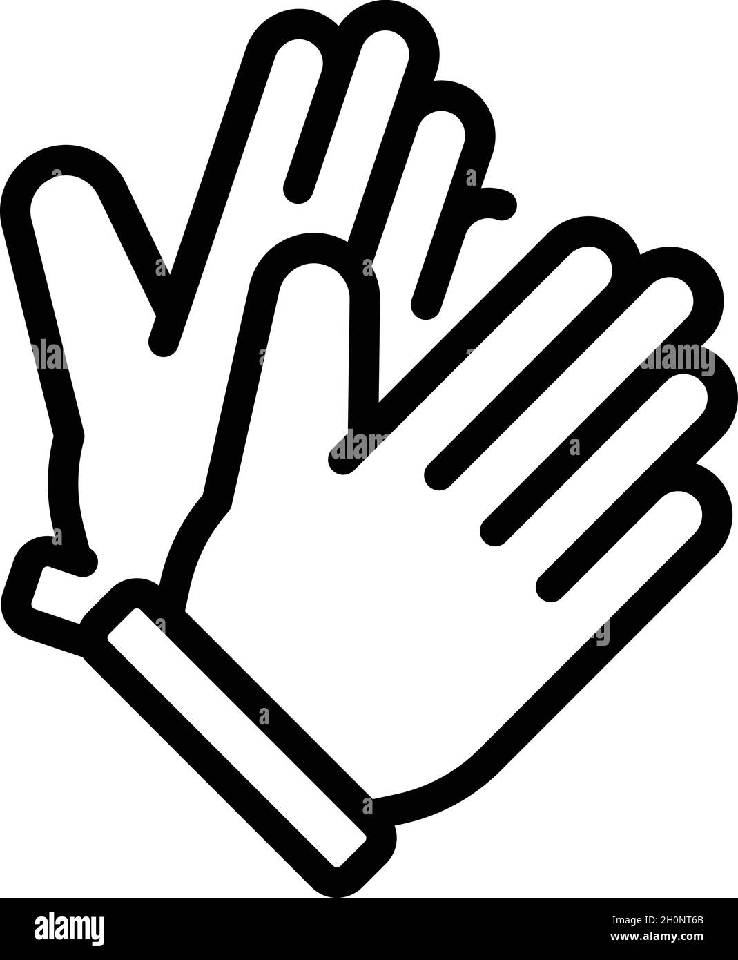 Lab gloves icon outline vector. Medical research. Computer test Stock ...
