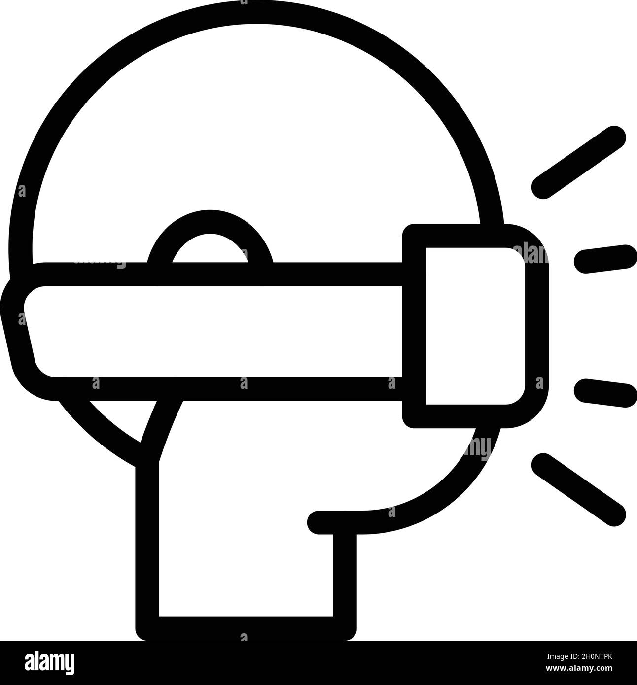 Vr goggles technology pictogram Cut Out Stock Images & Pictures - Alamy