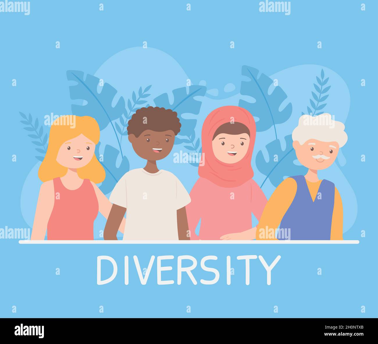 diversity people cartoon Stock Vector Image & Art - Alamy
