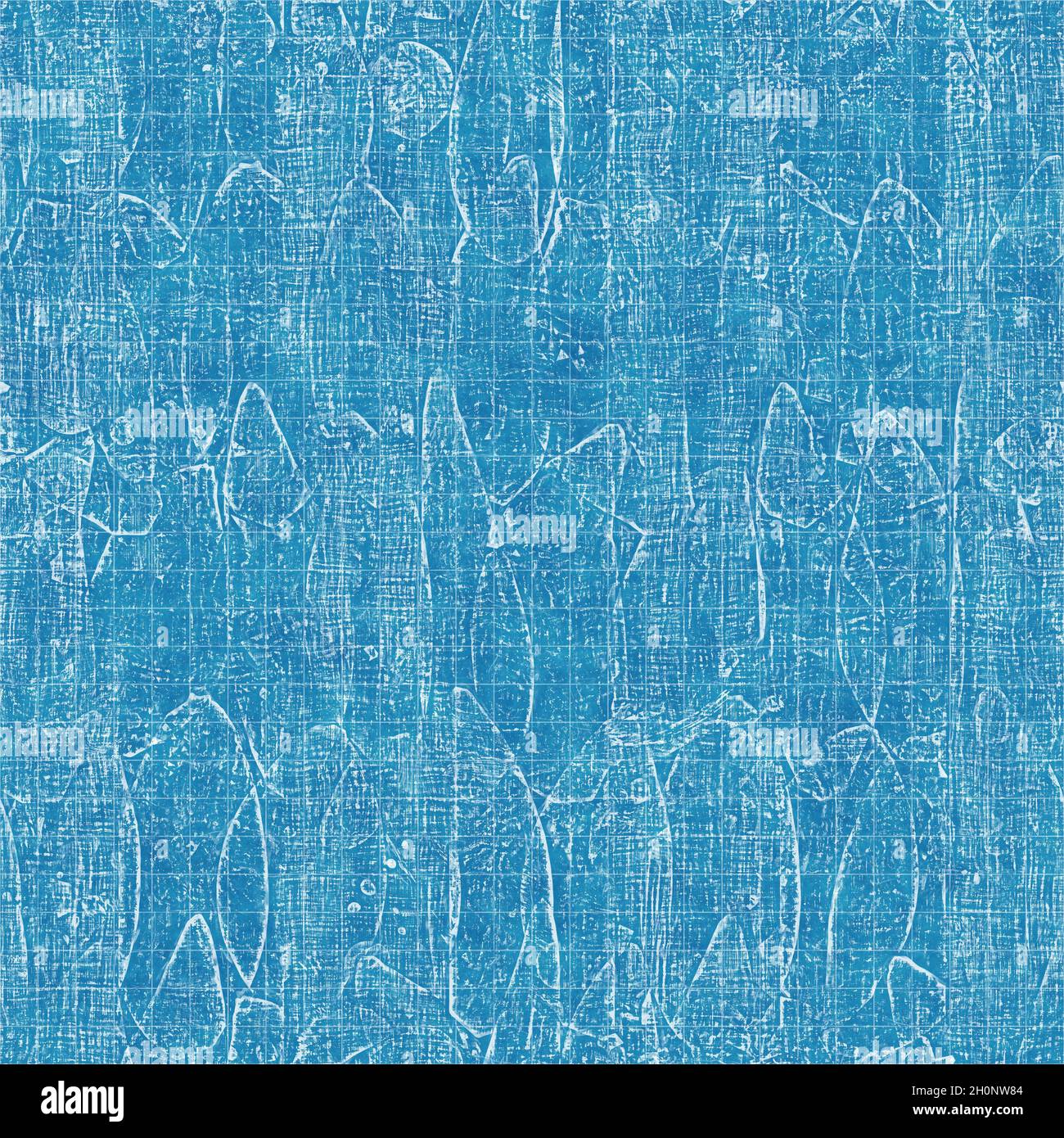 Seamless bright blue blueprint pattern for textile and print Stock ...