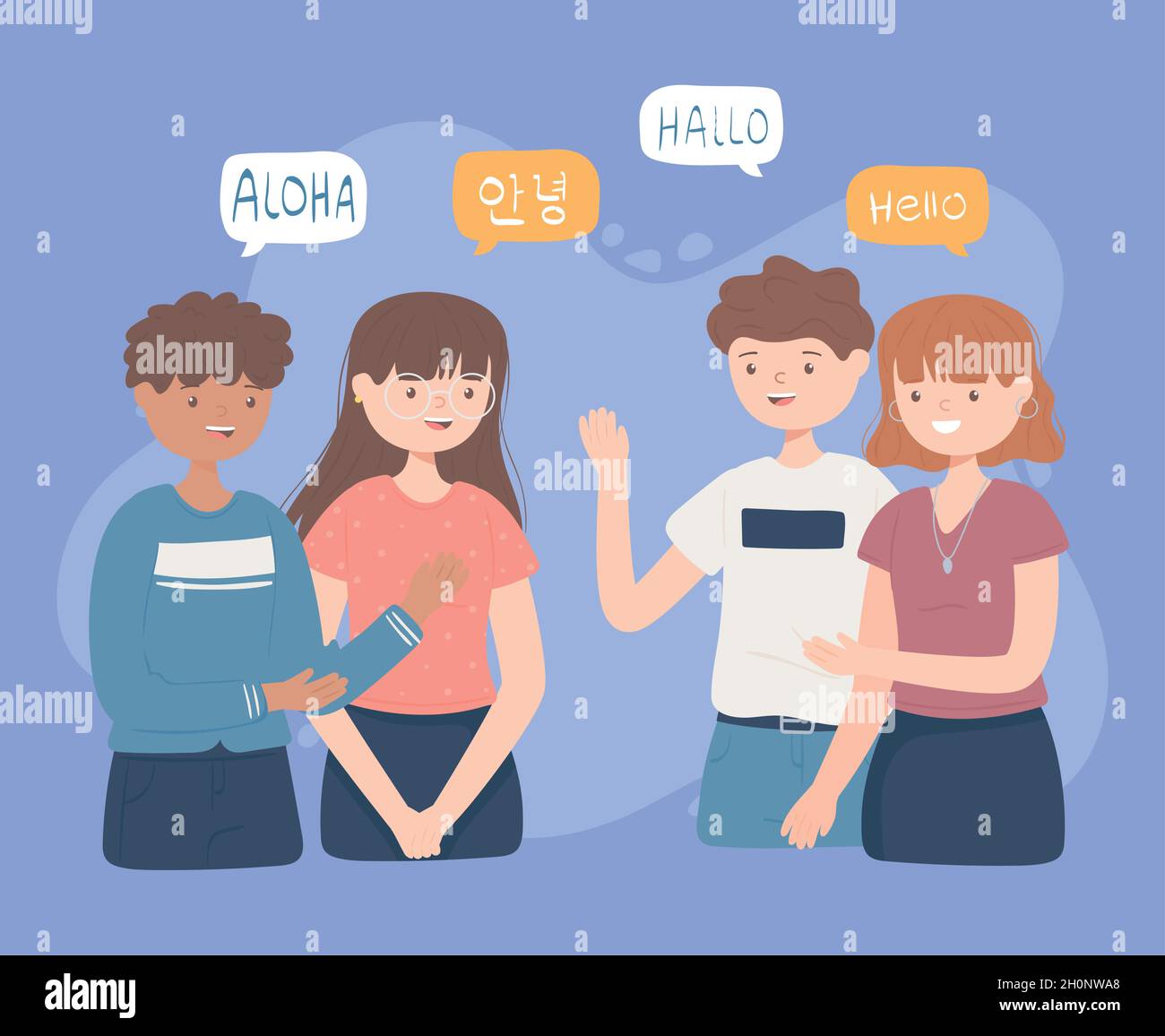 people, greetings hello Stock Vector Image & Art - Alamy