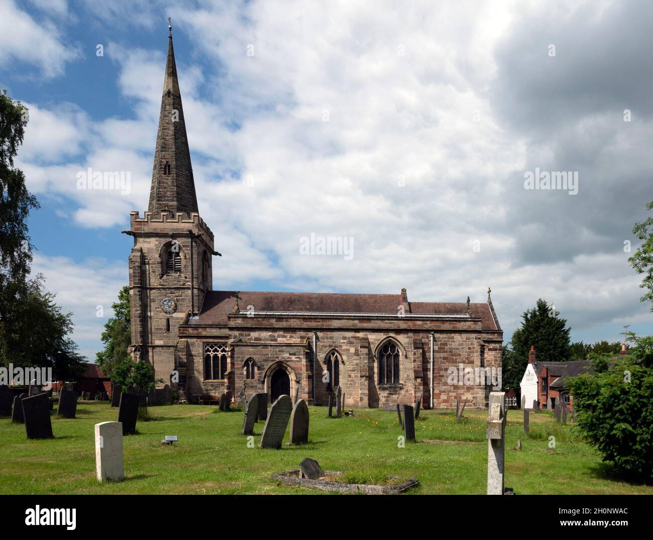 Rolleston Church, England Stock Photo - Alamy