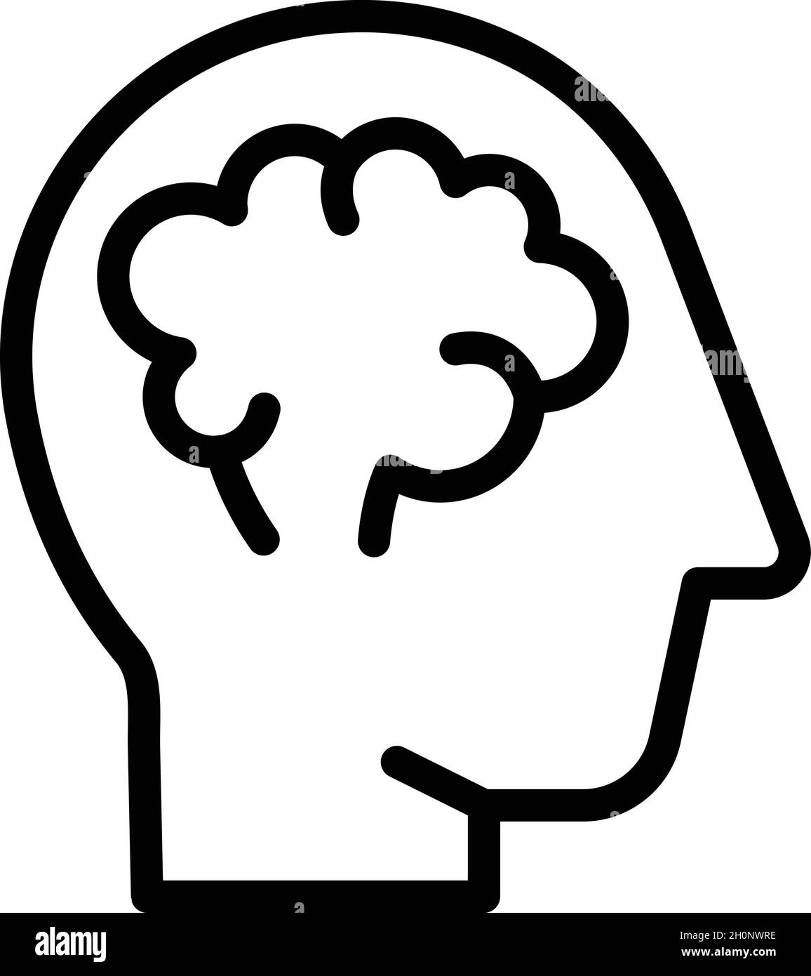 Mri brain icon outline vector. Medical xray. Health head Stock Vector ...