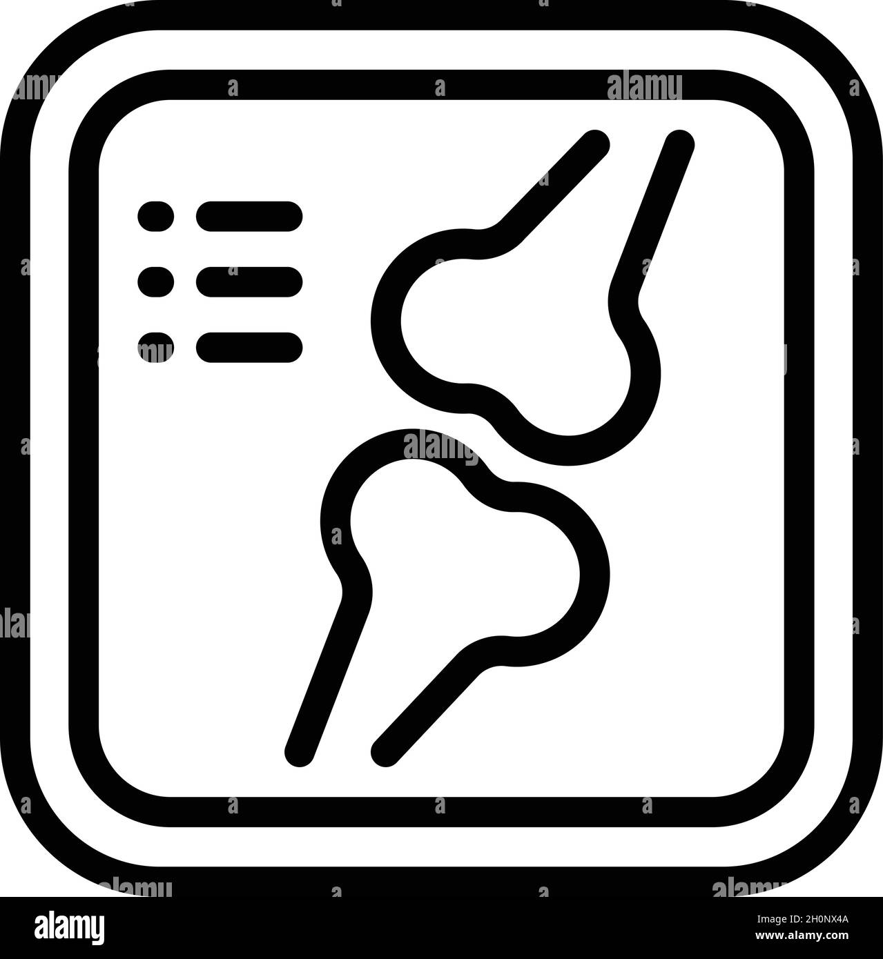 Bone examination icon outline vector. Healthcare chest. Medical machine ...