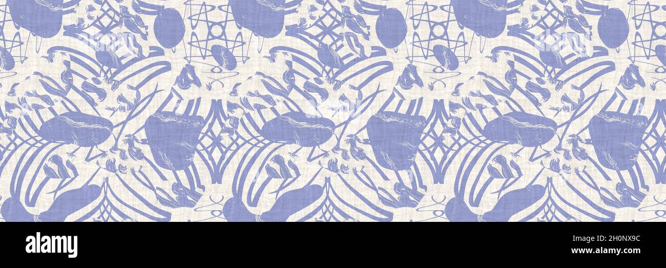 Seamless two tone hand drawn brushed effect pattern border swatch Stock ...