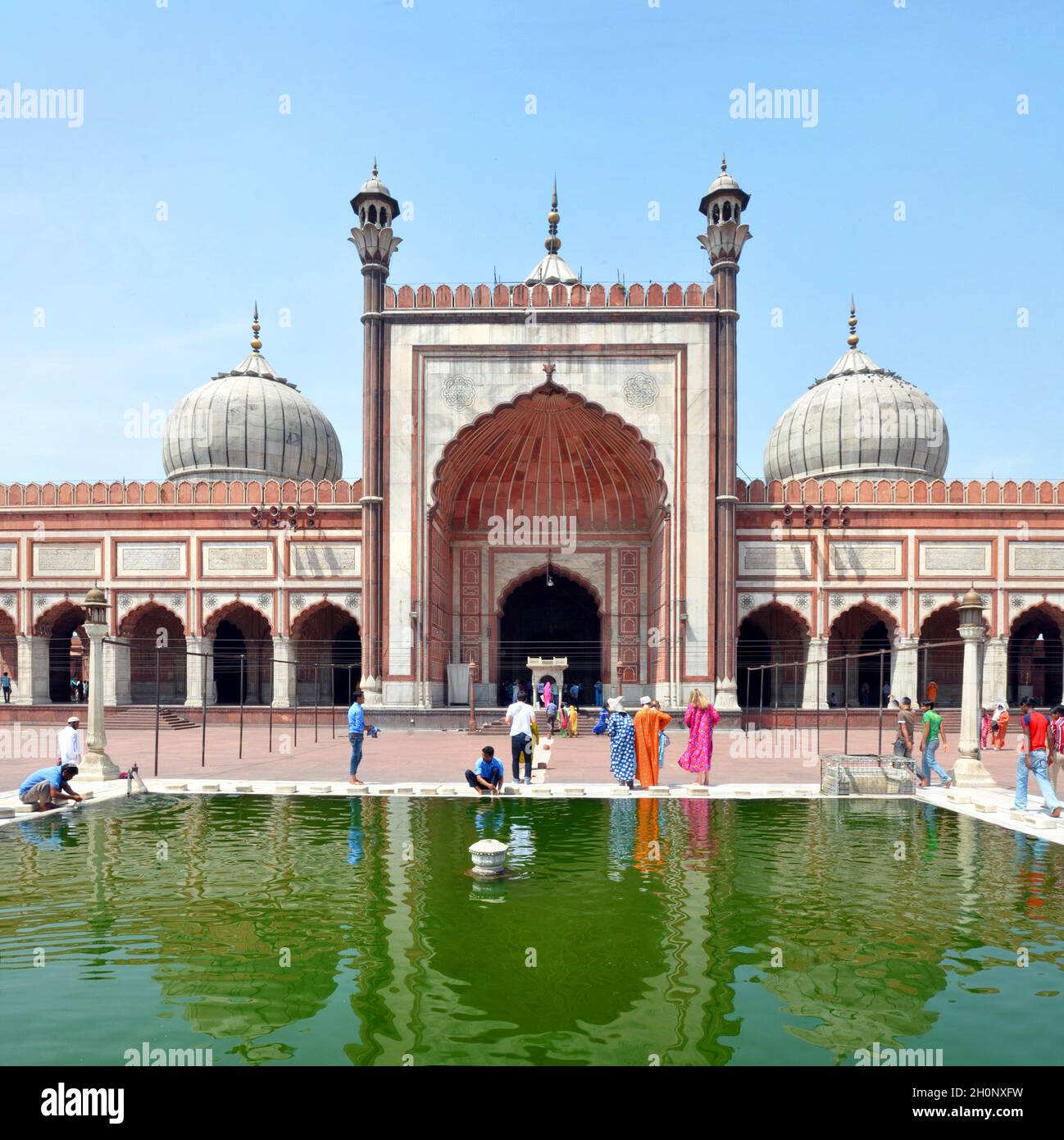 Delhi, India - April 09, 2012; Jama Masjid - Closeup of The Largest ...