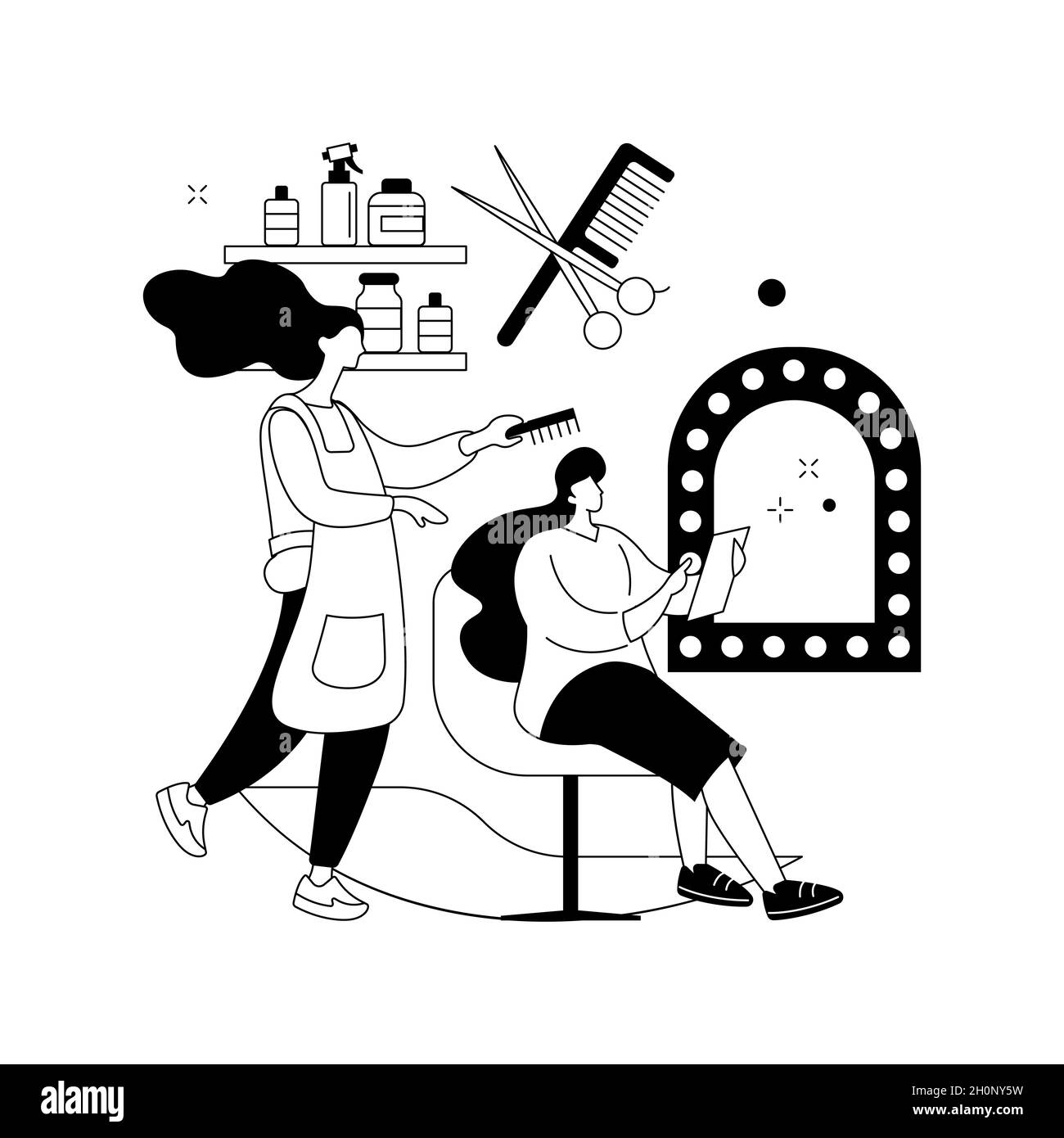 Salon Clip Art Black And White