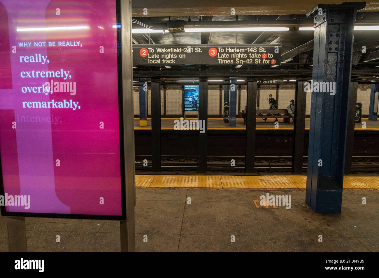New York, NY - October 13, 2021: Businesses across the city and state ...