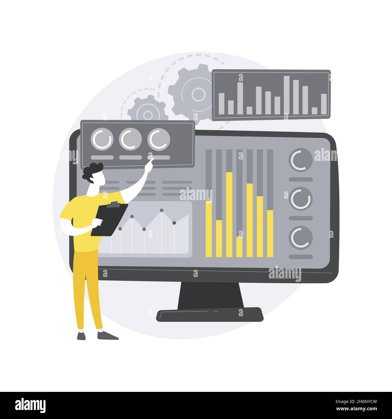 Enterprise IT management abstract concept vector illustration Stock ...