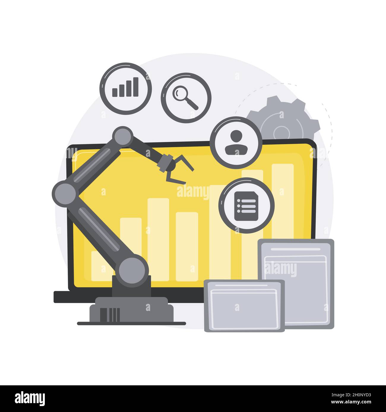 Business process automation abstract concept vector illustration Stock ... Business process automation abstract concept vector illustration Stock ...