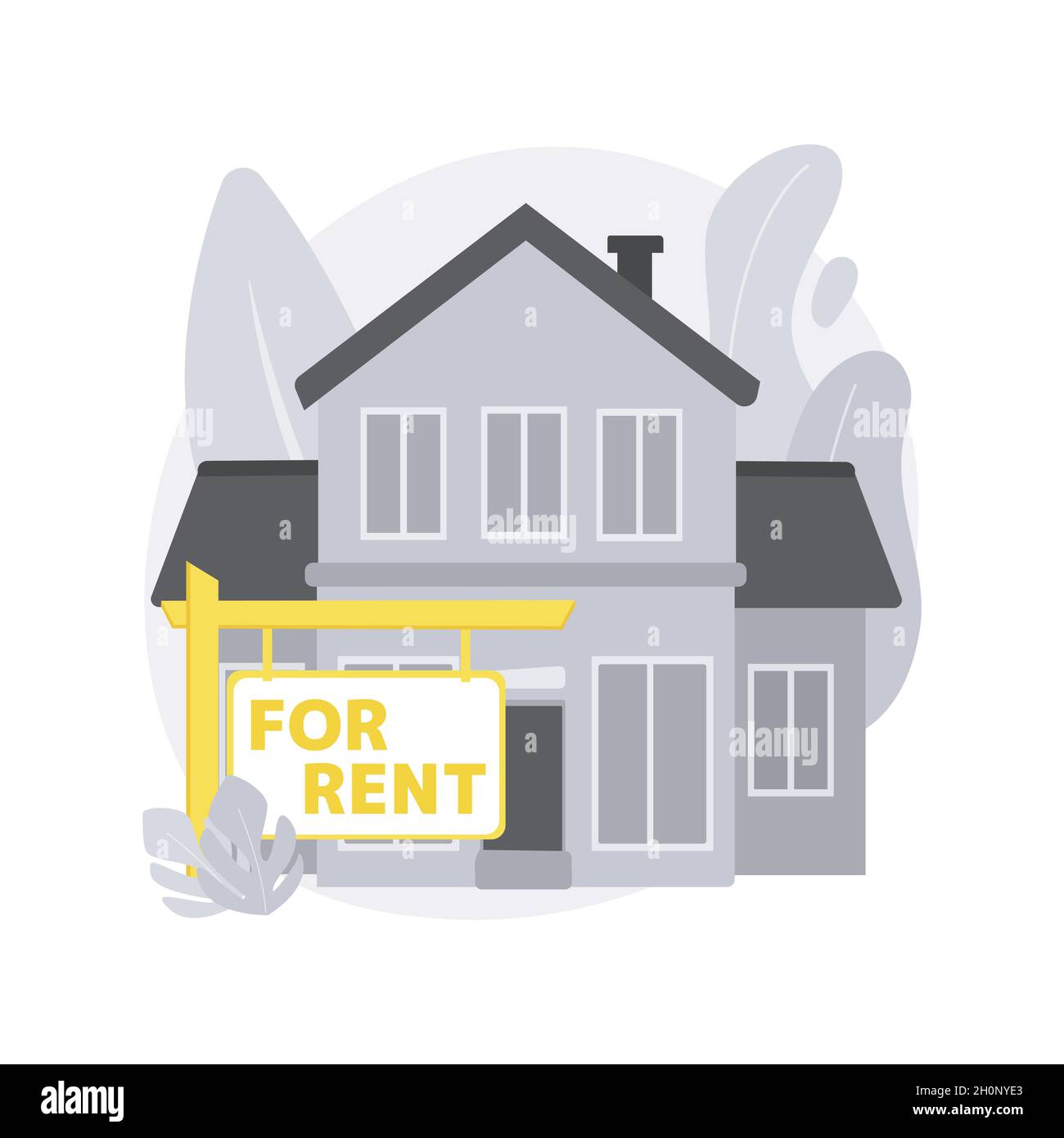 House for rent abstract concept vector illustration Stock Vector Image ...