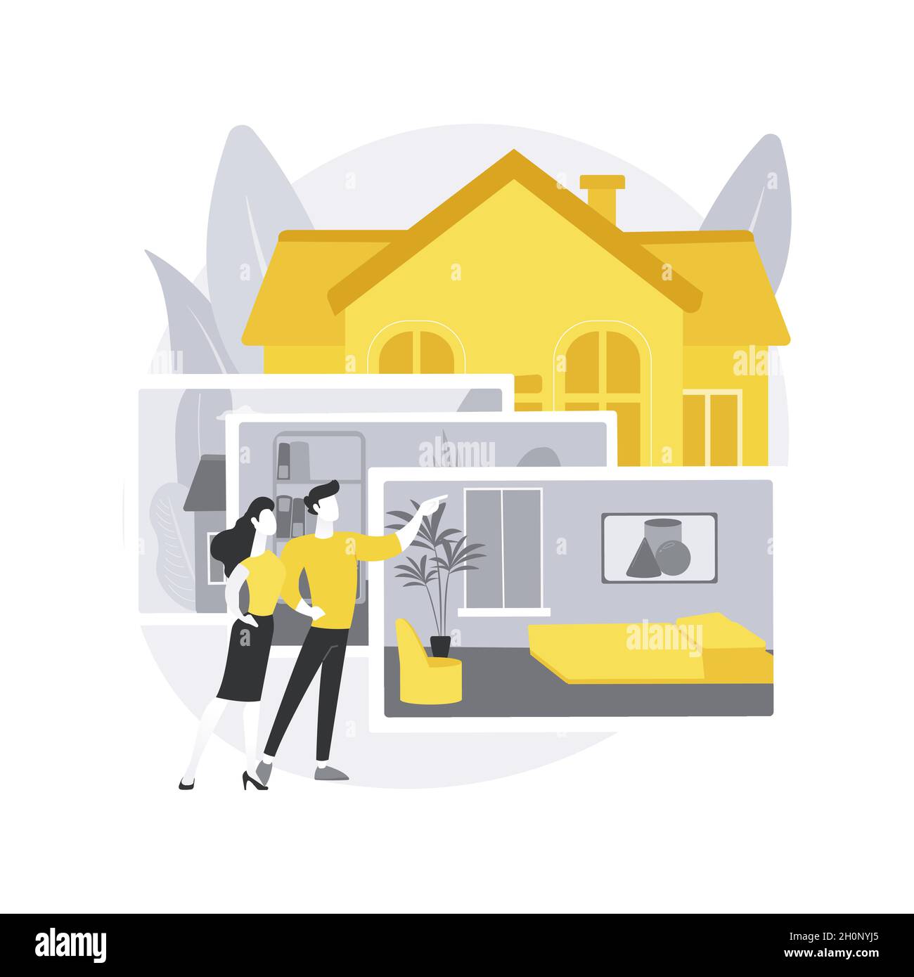 Real estate photography abstract concept vector illustration Stock ...